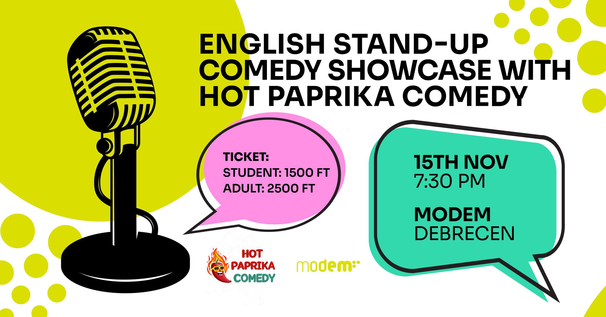 English stand-up comedy night returns to Debrecen
