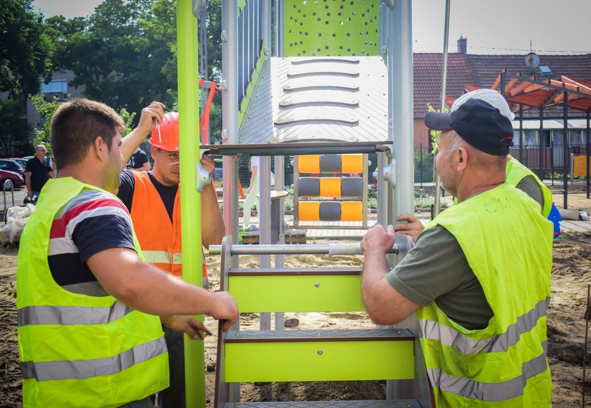 Development in the Sóház district: the gym is ready, trees were planted