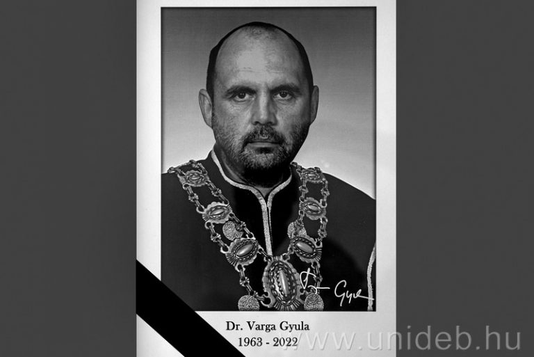 Professor Gyula Varga Has Died